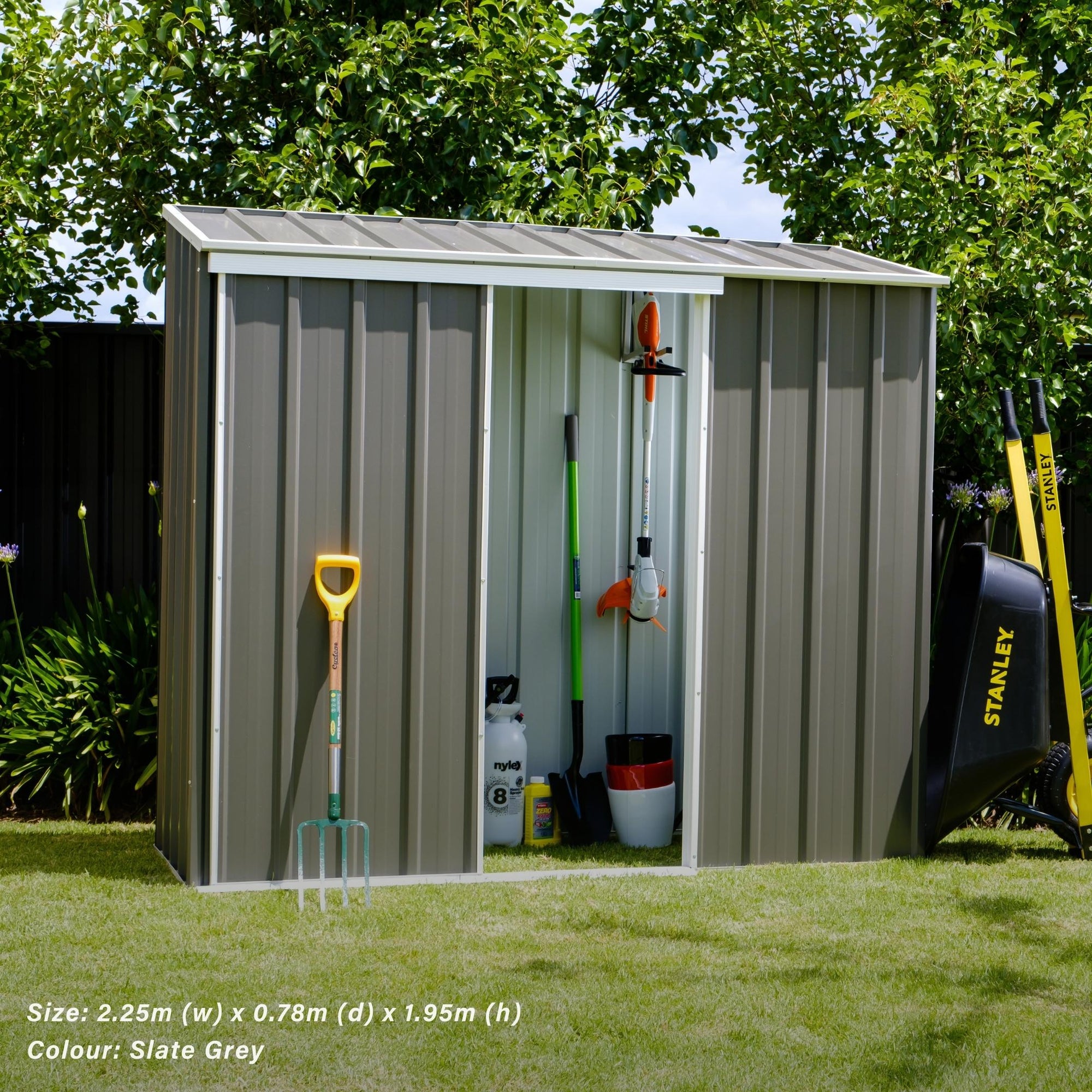 EasyShed | Slimline Garden Sheds with Roller Door