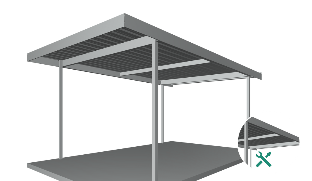 5.5m x 3.1m Carport – EasyShed